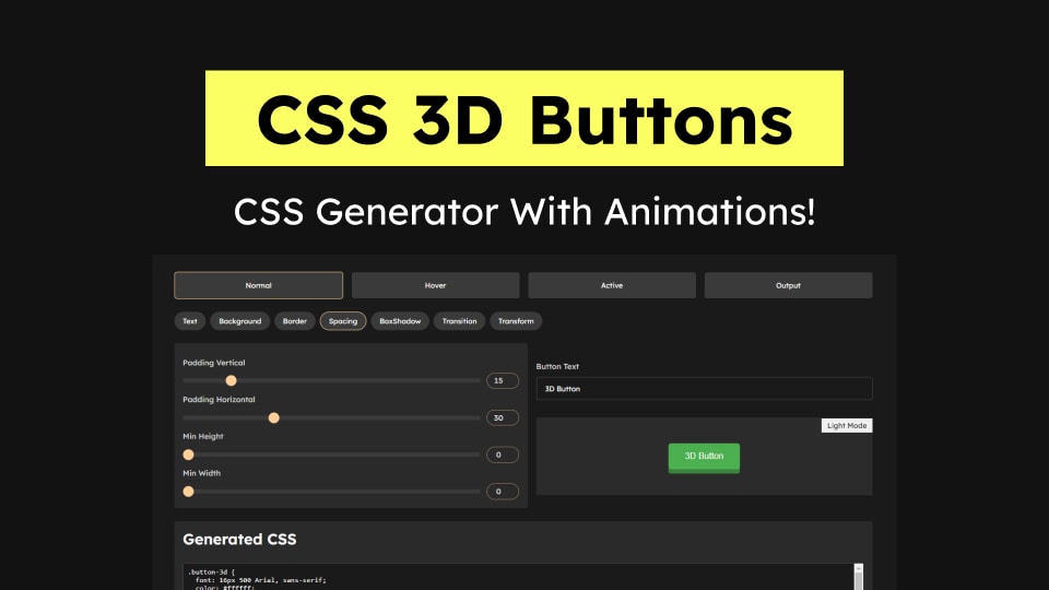 Css 3d Button Generator Create Engaging Buttons Easily Ui Surgeon