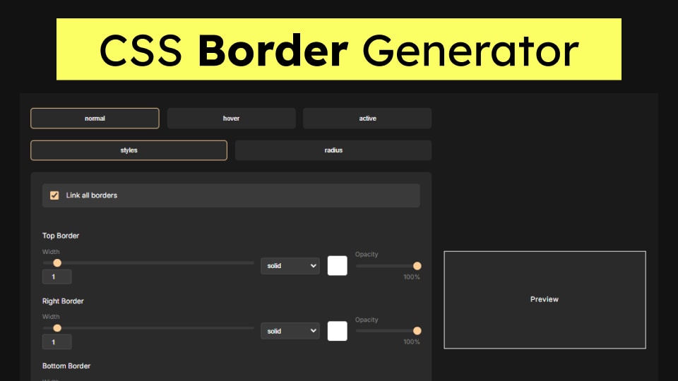 CSS Border Generator - Create Custom Borders Easily | UI Surgeon