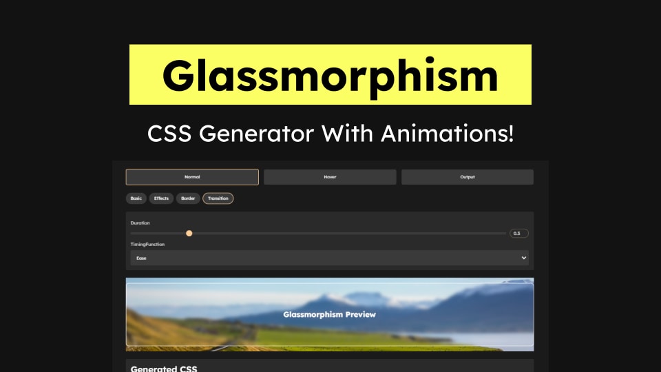 Glassmorphism Css Generator Glassmorphism With Animations Ui Surgeon