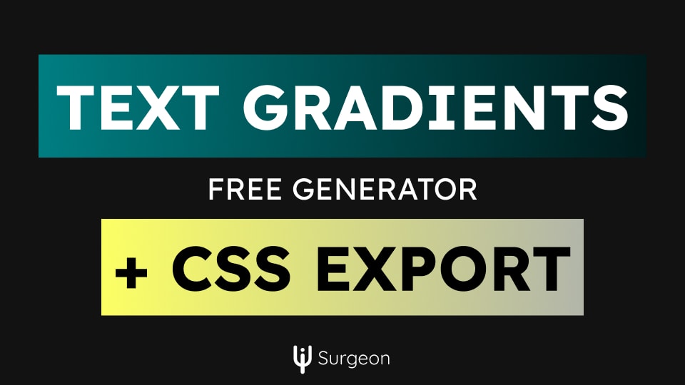 Gradient Text Generator | UI Surgeon
