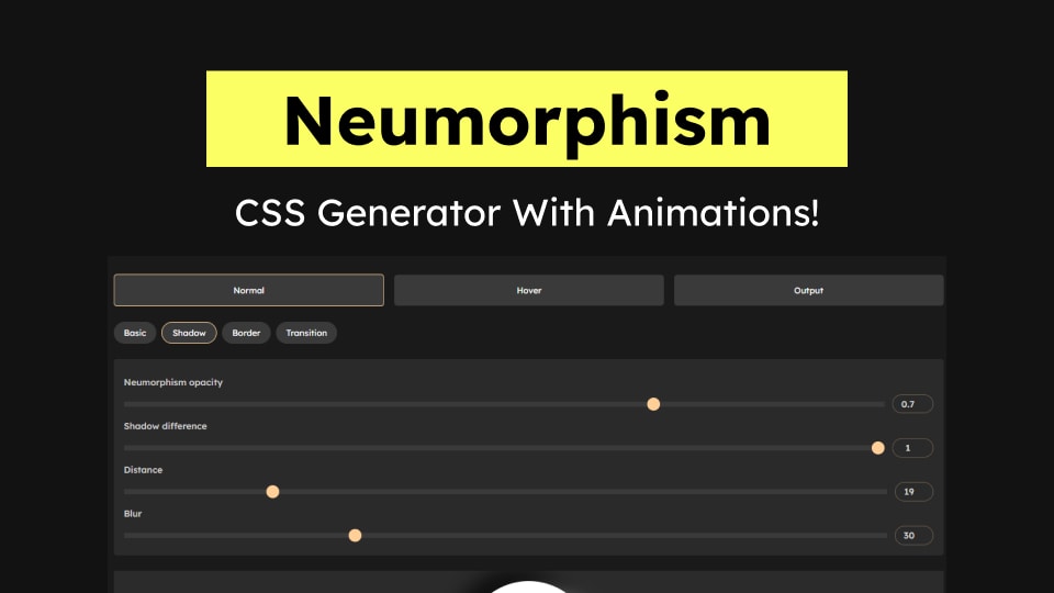 Neumorphism Generator - Stunning Neumorphism Effects With Hover ...